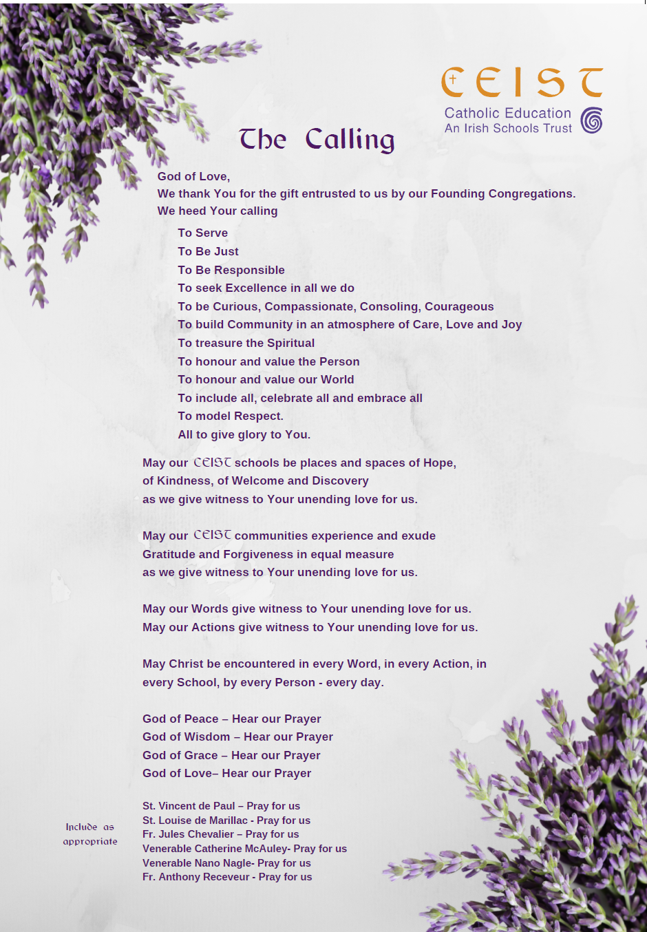 The Calling | CEIST | Catholic Education | An Irish Schools Trust